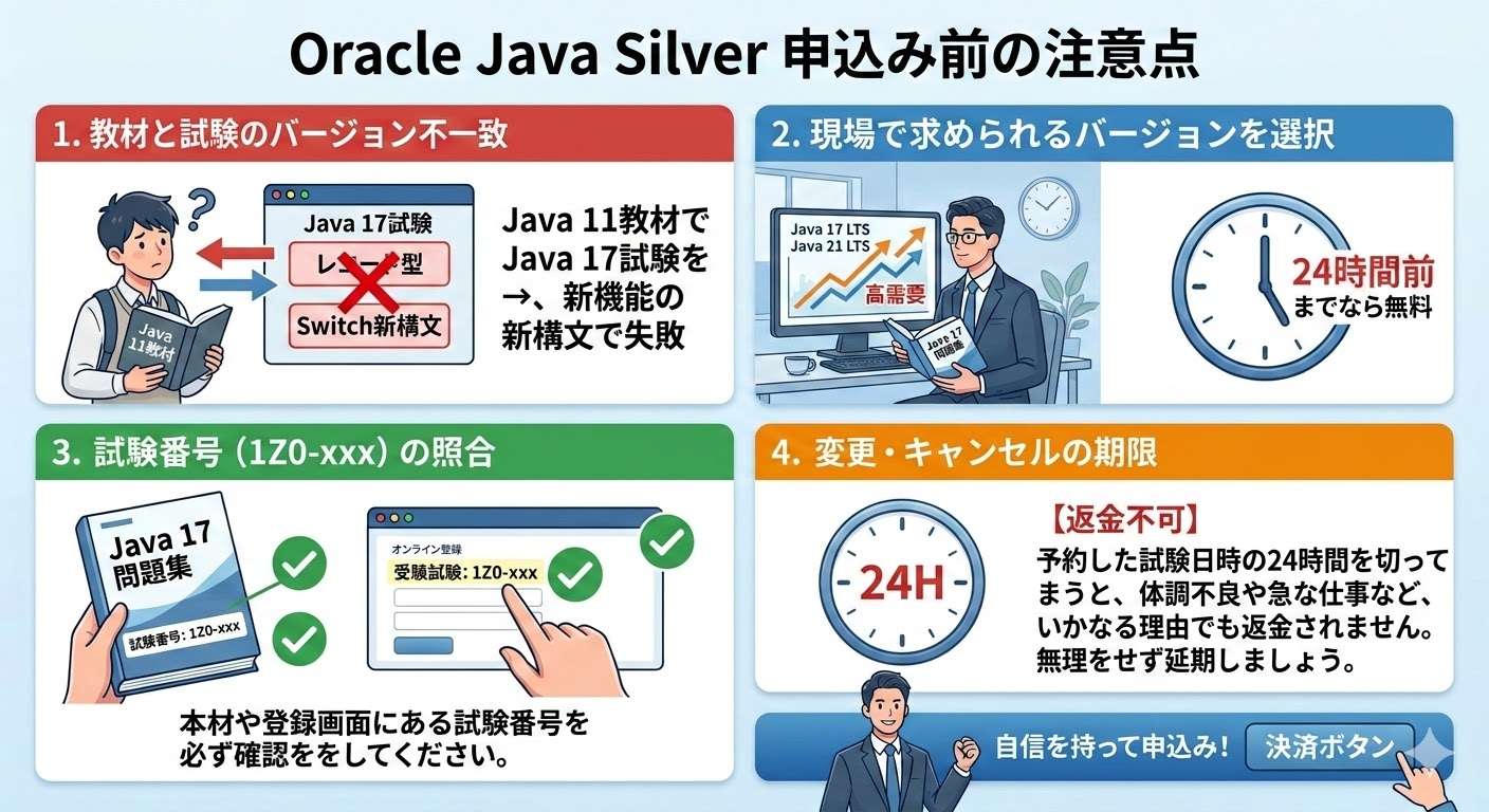 Java Silver受験方法｜申込の完全手順と当日の流れ・再受験無料キャンペーン活用【2026年版】